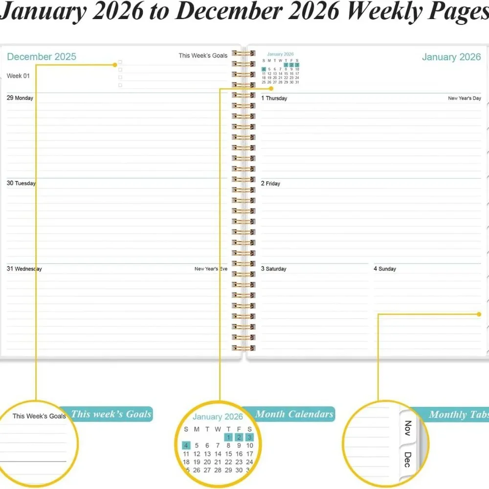 Other | 226 Planner Academic Planner 2026 From November 2025 To ...
